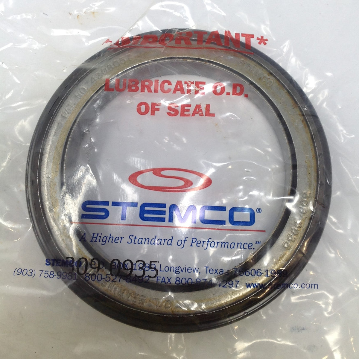 STEMCO ­-­ 309-0935 ­-­ WHEEL SEAL 4.75IN BD 0.54IN SEAL WIDTH – Iron Wing Parts
