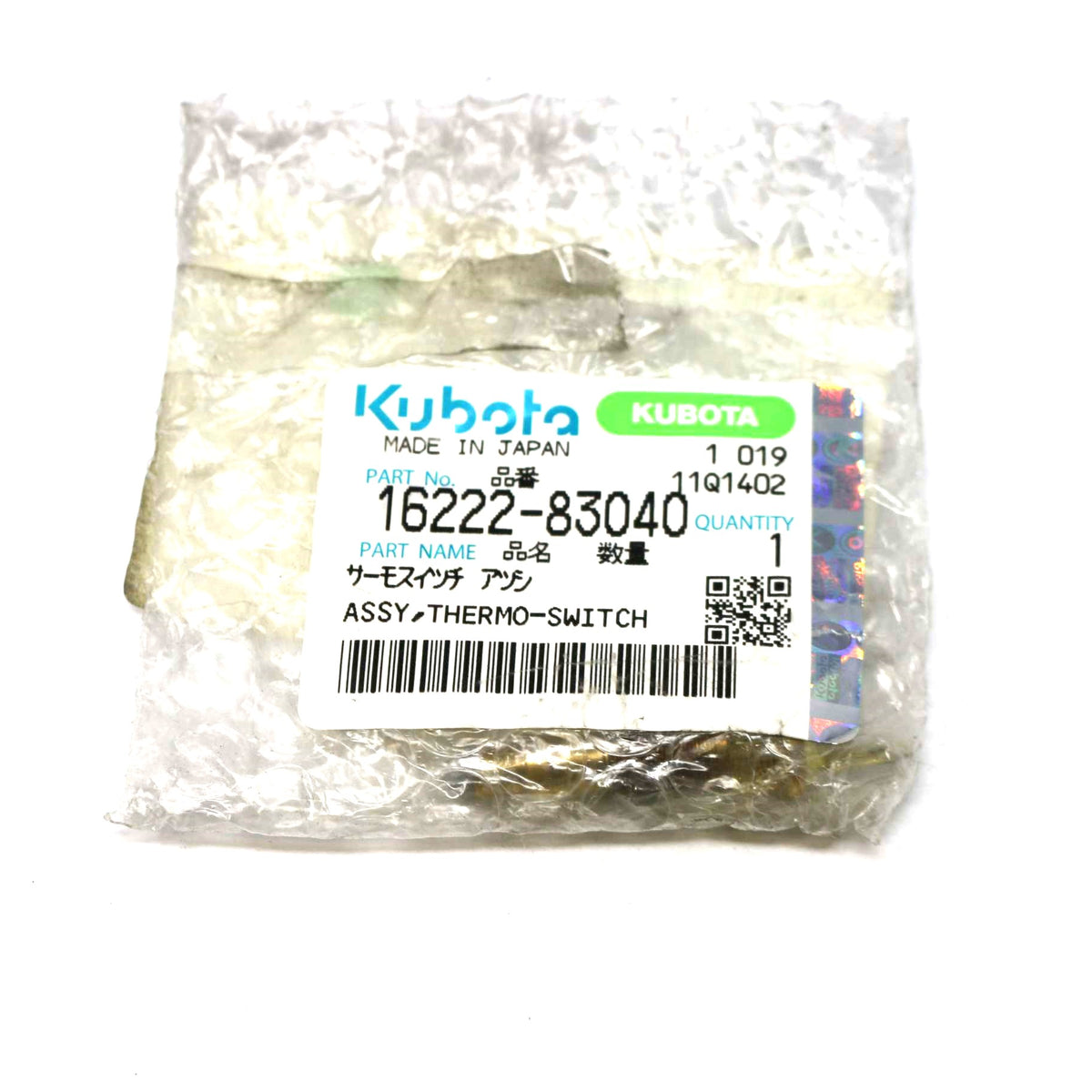 KUBOTA ­-­ 16222-83040 ­-­ TEMPERATURE SWITCH – Iron Wing Parts