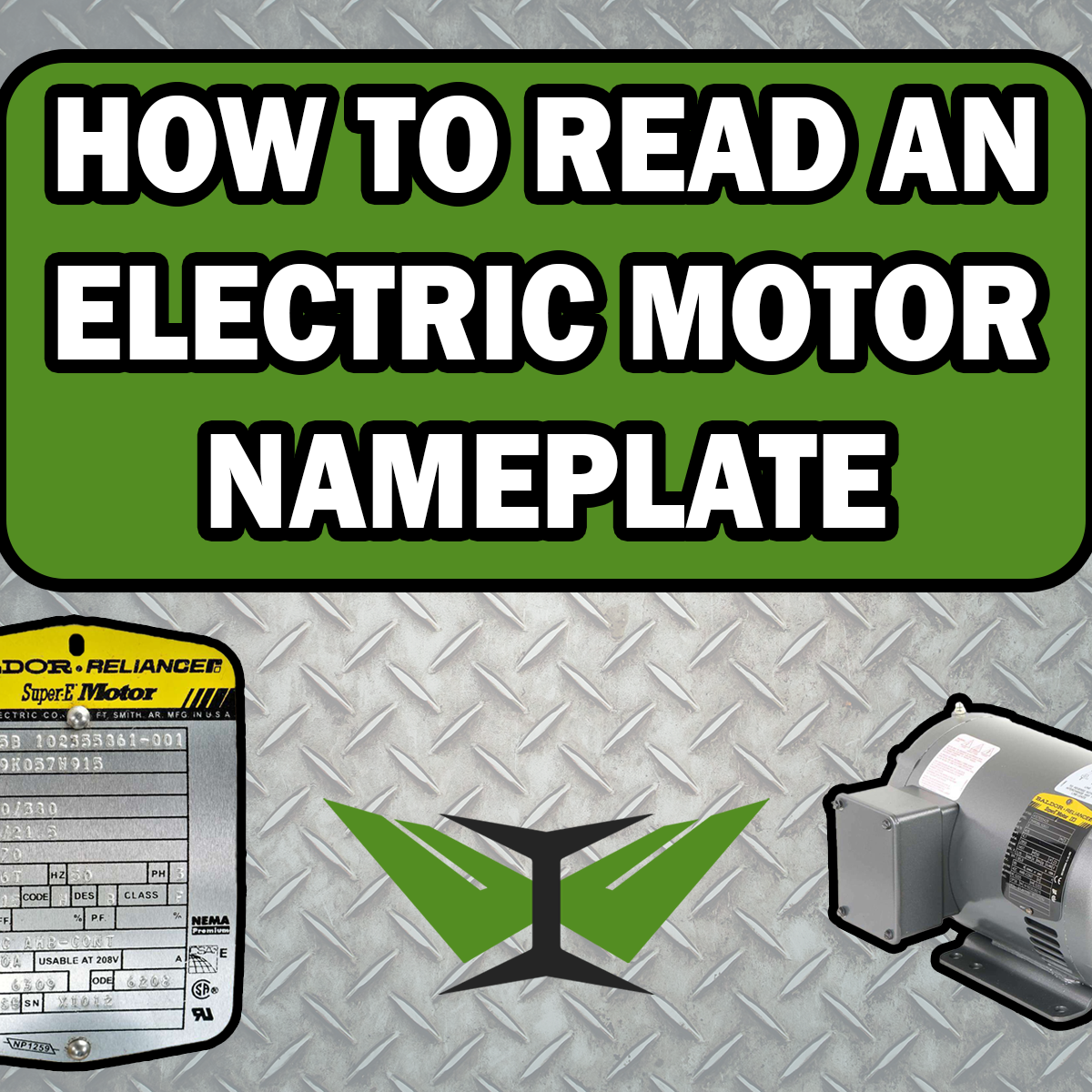 How To Read An Electric Motor Nameplate – Iron Wing Parts
