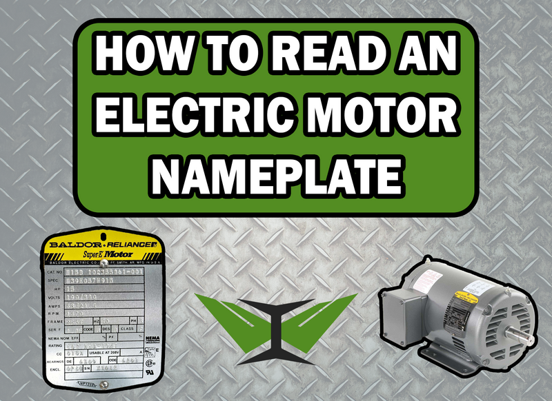 How To Read An Electric Motor Nameplate – Iron Wing Parts