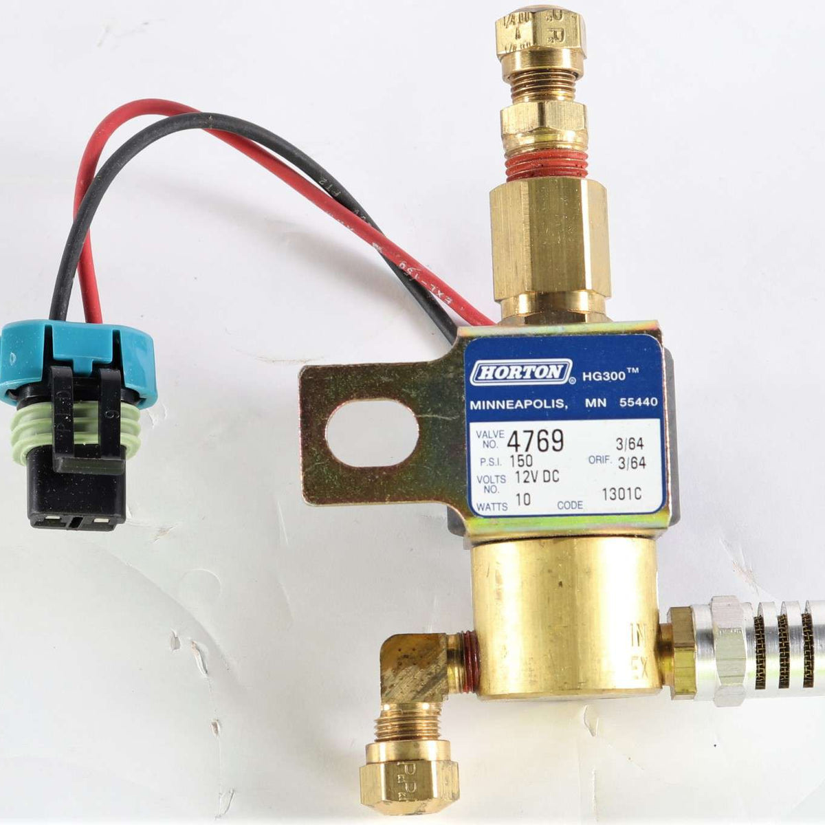 HORTON ­-­ 993298 ­-­ THERMAL SWITCH & SOLENOID 12V NORMAL OPEN W/DIOD ...