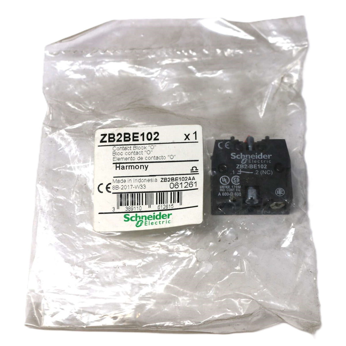 TELEMECANIQUE ­-­ ZB2-BE102 ­-­ SWITCH BASE (CONTACT BLOCK) – Iron Wing ...