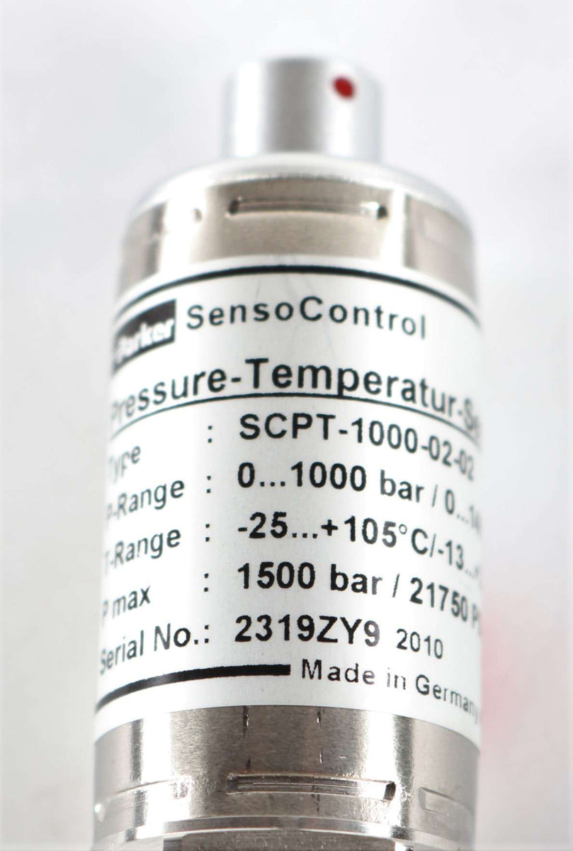 PARKER ­-­ SCPT-1000-02-02 ­-­ PRESSURE TEMP SENSOR P MAX 1500 BAR/ 21 ...