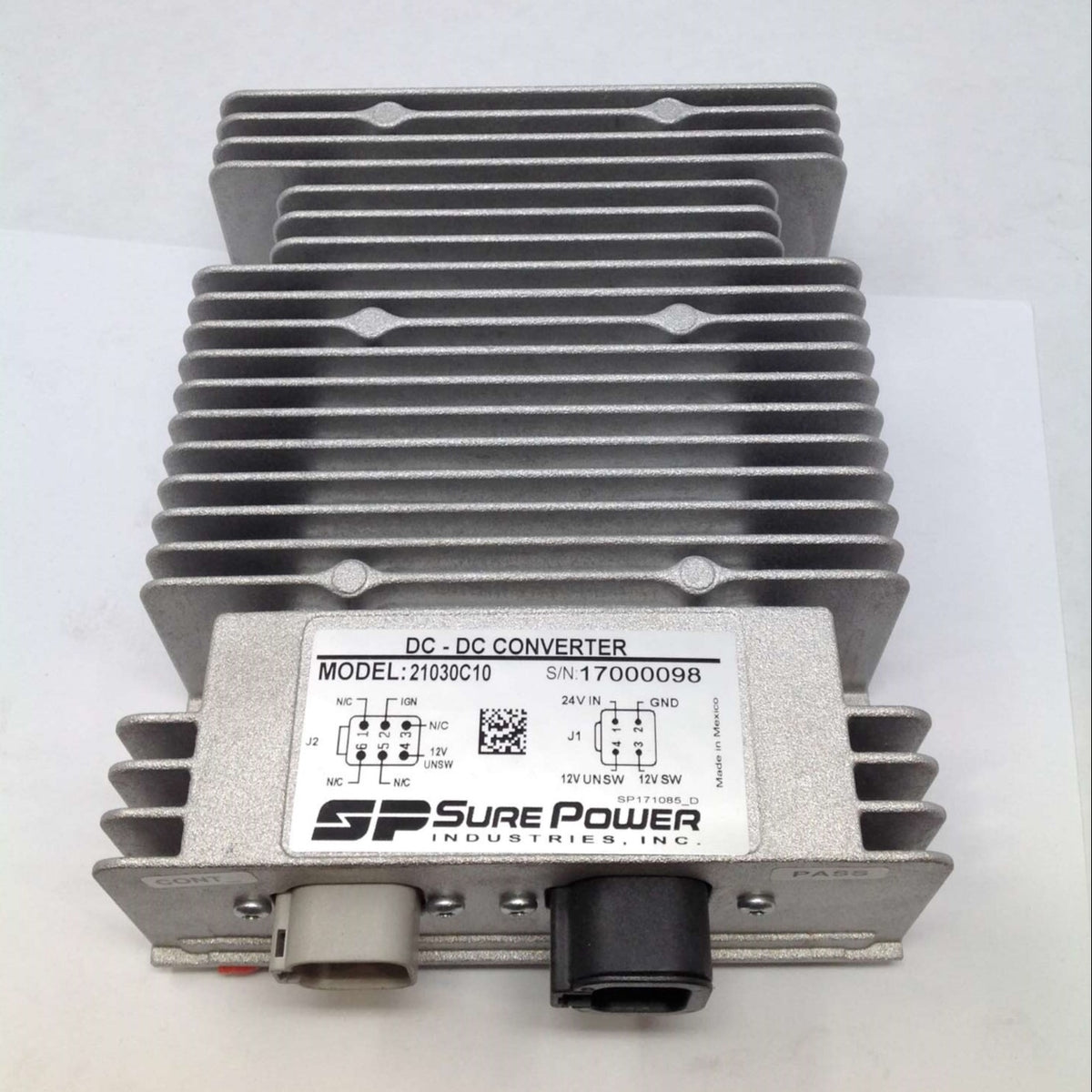 SURE POWER INDUSTRIES ­-­ 21030C10 ­-­ POWER CONVERTER 24VDC TO 12VDC ...