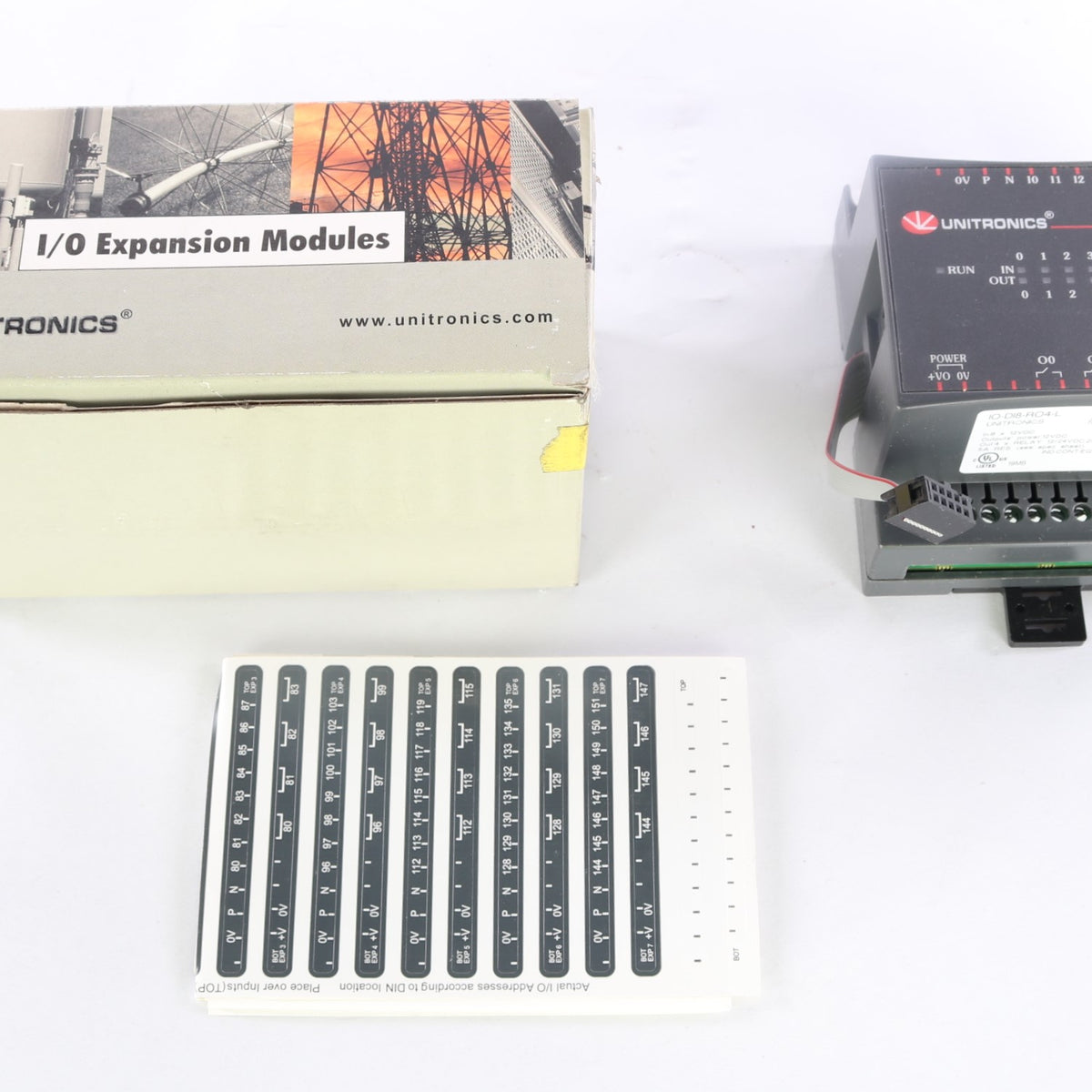 UNITRONICS ­-­ IO-DI8-RO4-L ­-­ COMPUTER LOW VOLT I/O EXPAN. MODULE 8 ...