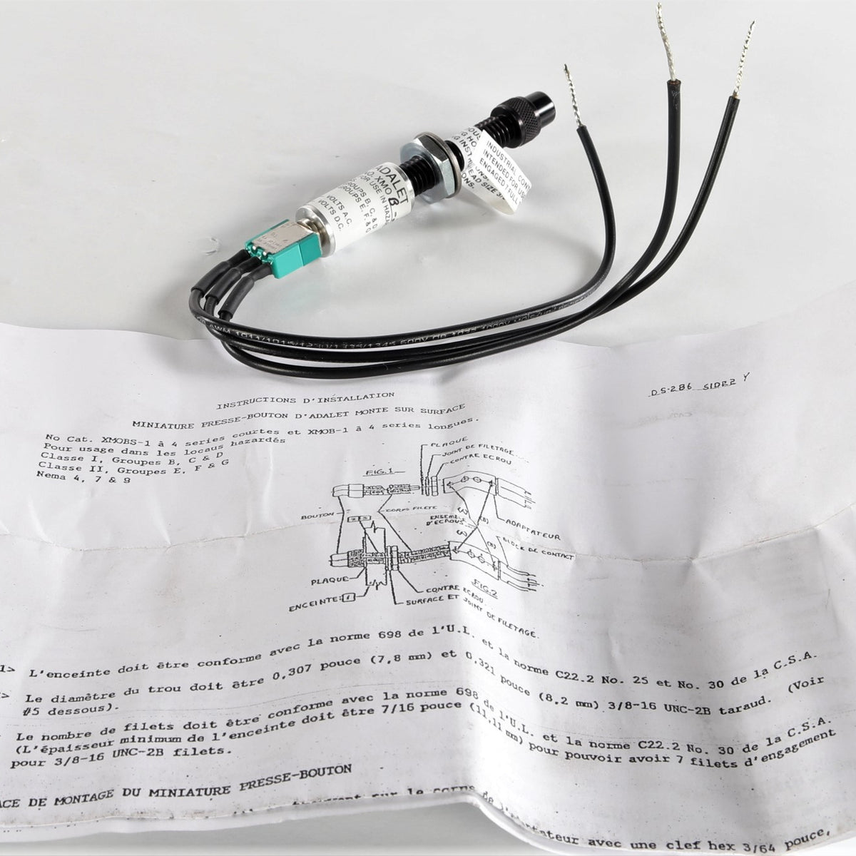 ADALET (SCOTT FETZER) ­-­ XMOB-2 ­-­ PUSH BUTTON NEMA 7 – Iron Wing Parts