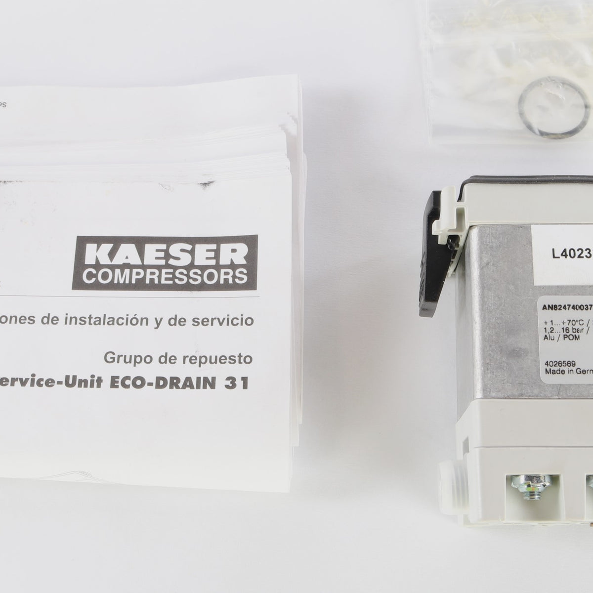 KAESER COMPRESSOR ­-­ AN8247400370 ­-­ SERVICE MODULE - ECO DRAIN 31 ...
