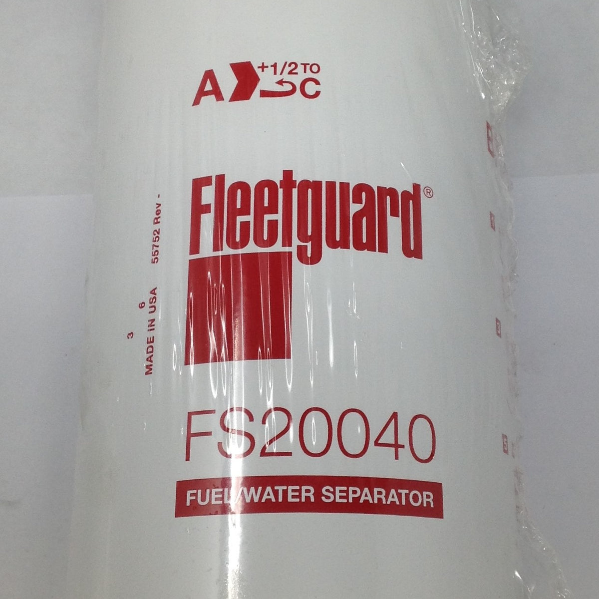FLEETGUARD ­-­ FS20040 ­-­ FUEL FILTER/WATER SEPARATOR ELEMENT – Iron ...