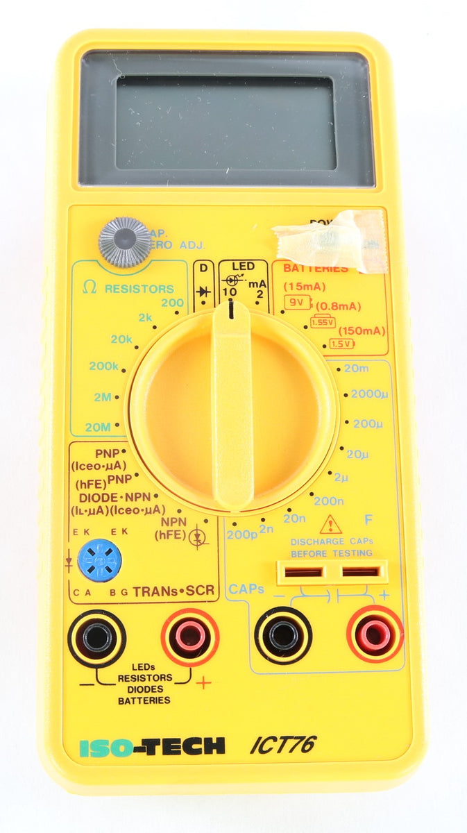 IWS ­-­ 219-642 ­-­ ISO-TECH ICT-76 COMPONENT TESTER – Iron Wing Parts