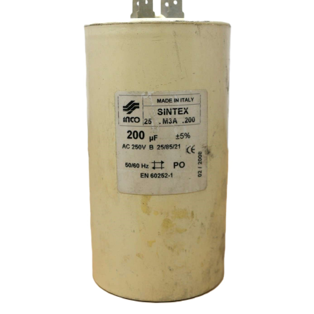 INCO ­-­ SINTEX25.M3A.200 ­-­ CAPACITOR 200uF – Iron Wing Parts