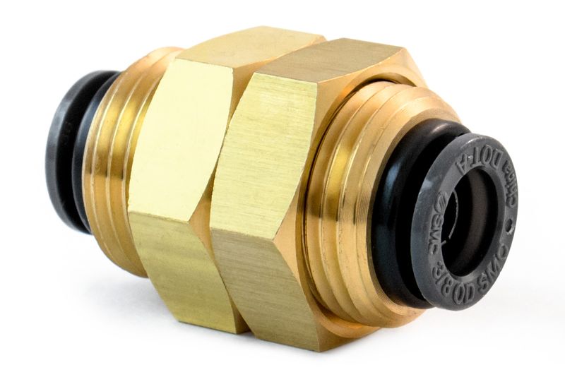 TECTRAN ­-­ QL1377-4 ­-­ FITTING BULKHEAD UNION MALE 1/4T DOT PUSH COM ...