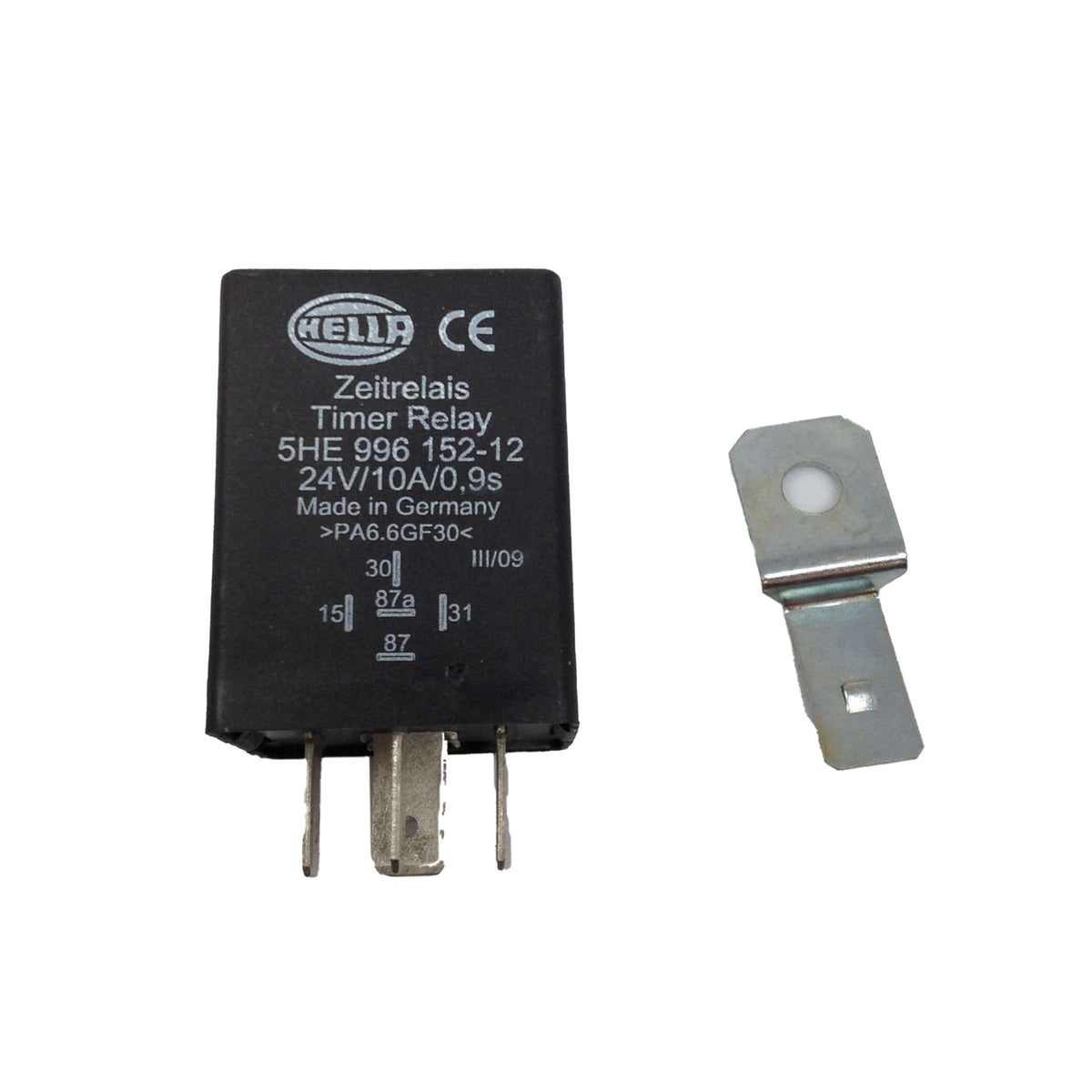 HELLA ­-­ 5HE-996-152-121 ­-­ TIMER RELAY 24V/10A/0.9S – Iron Wing Parts