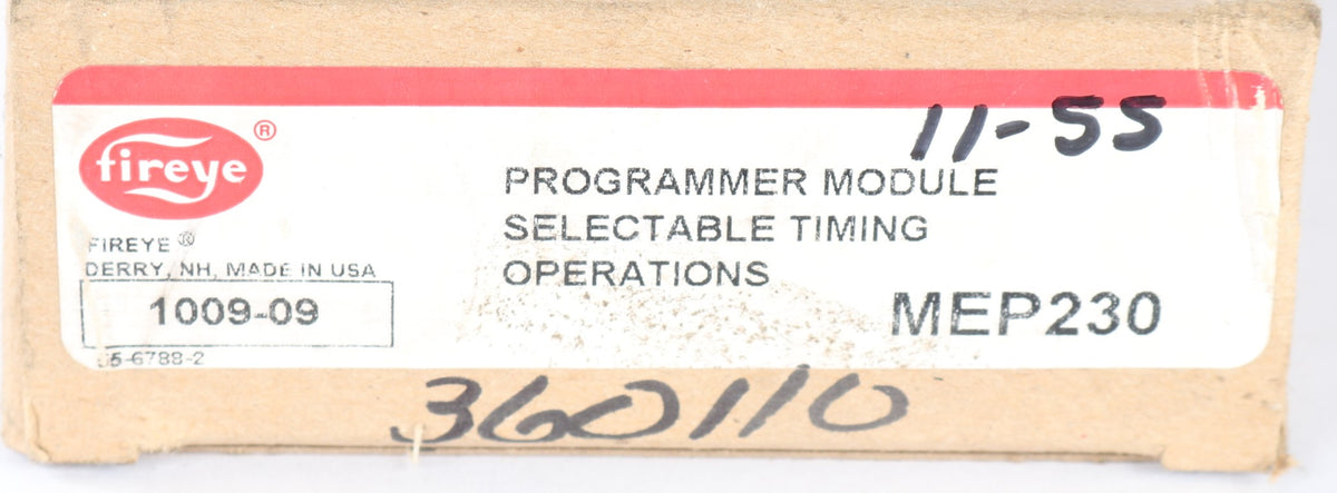 FIREYE ­-­ MEP230 ­-­ PROGRAMMER MODULE SELECTABLE TIMING OPERATIONS ...