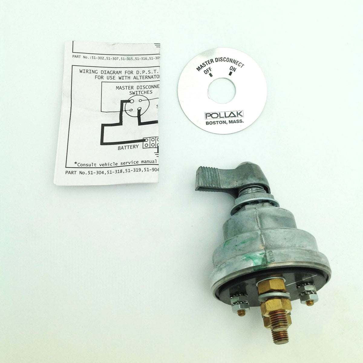 POLLAK ­-­ 51-904P ­-­ MASTER DISCONNECT SWITCH – Iron Wing Parts