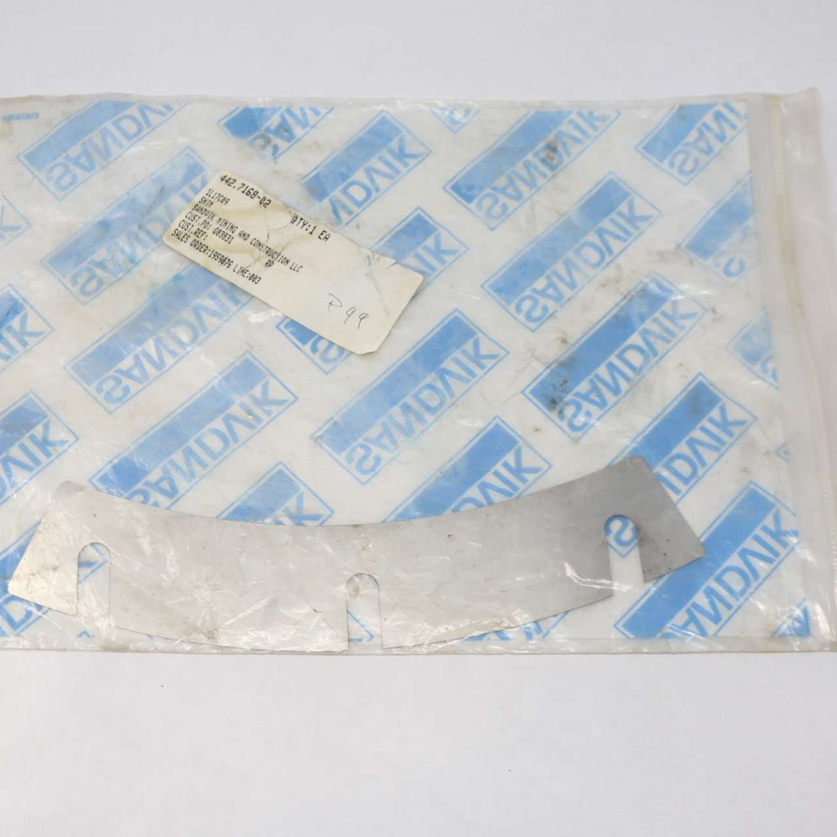 SANDVIK ­-­ 442.7168-02 ­-­ 0.5mm SHIM – Iron Wing Parts