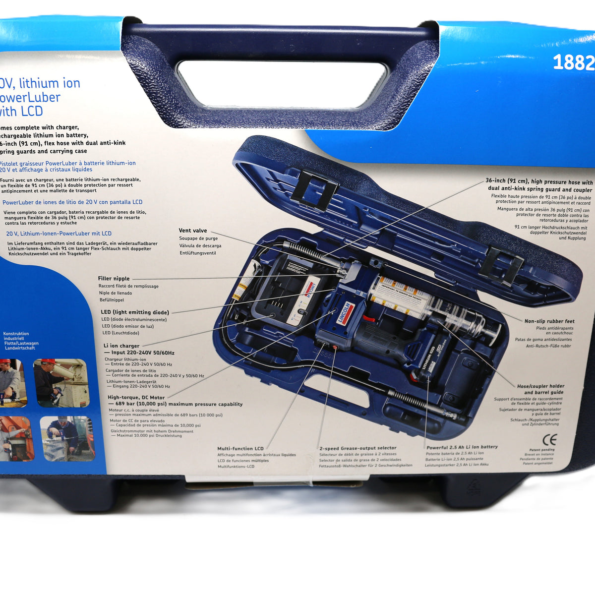 BOBCAT ­-­ 7365299 ­-­ GREASE GUN HEAVY DUTY (European specific/220V/C ...