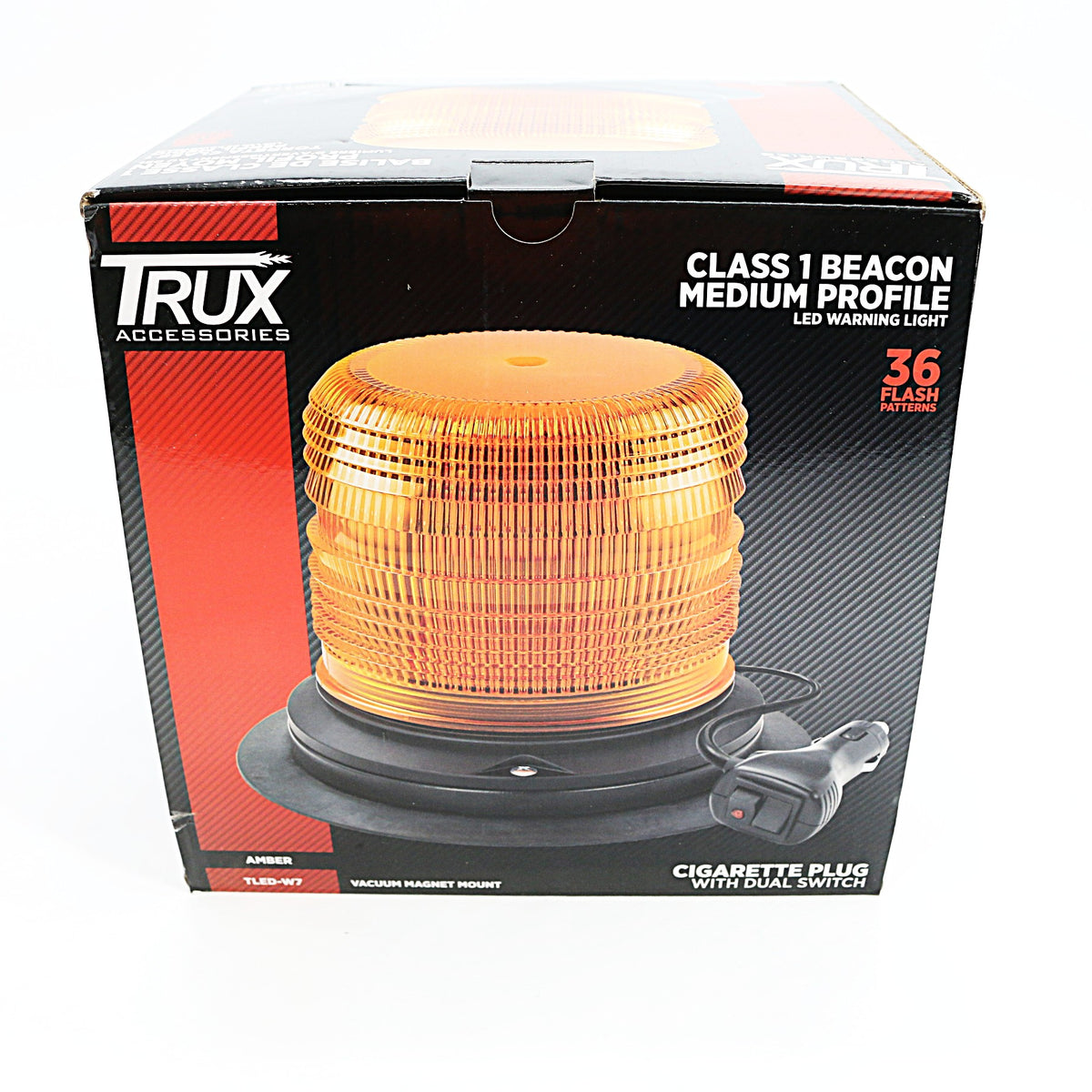 TRUX ­-­ TLED-W7 ­-­ LED WARNING BEACON AMBER S.A.E. CLASS 1 MED PF ...